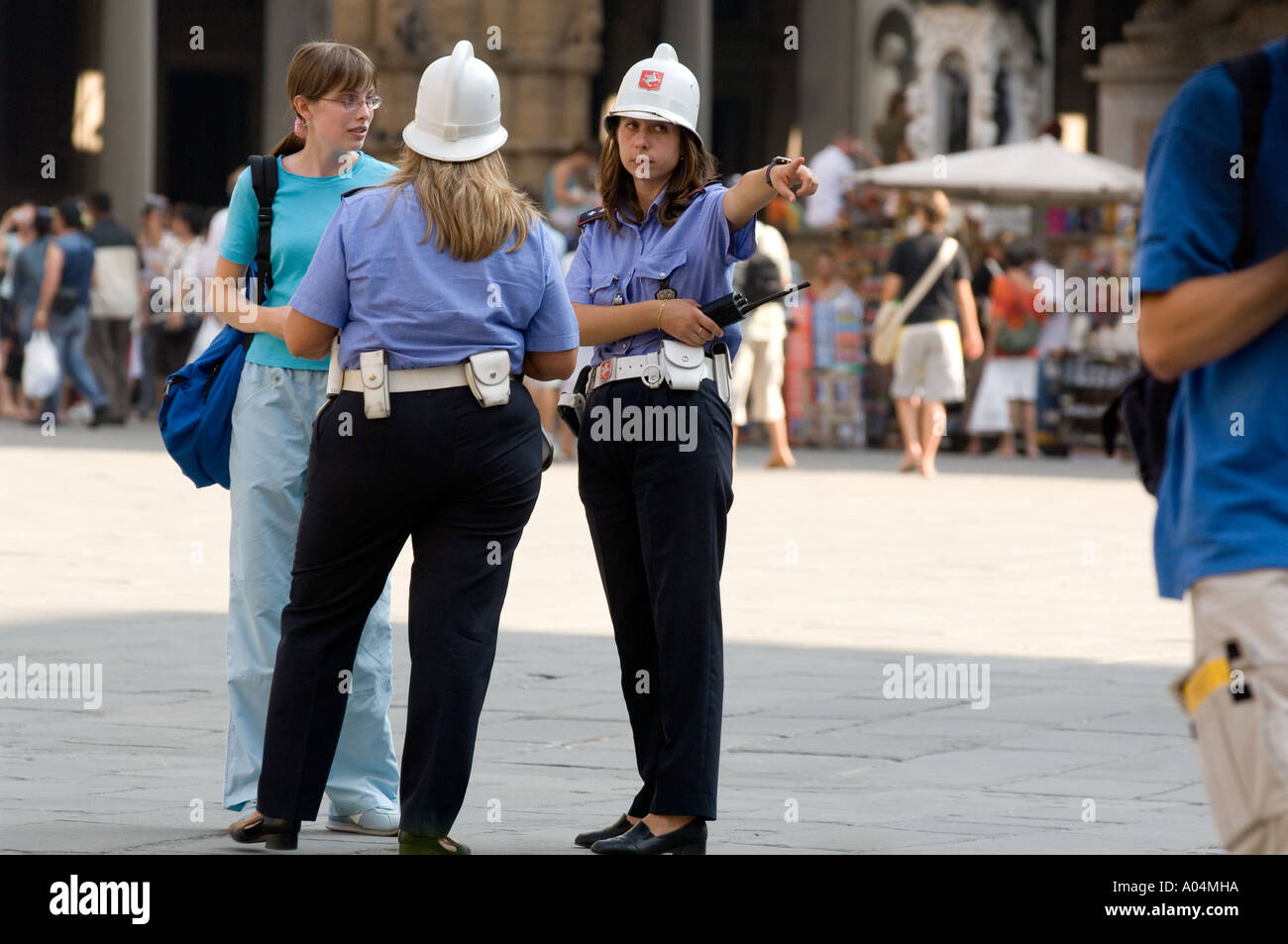 Police women in Florence, Italy, Europe Stock Photo - Alamy