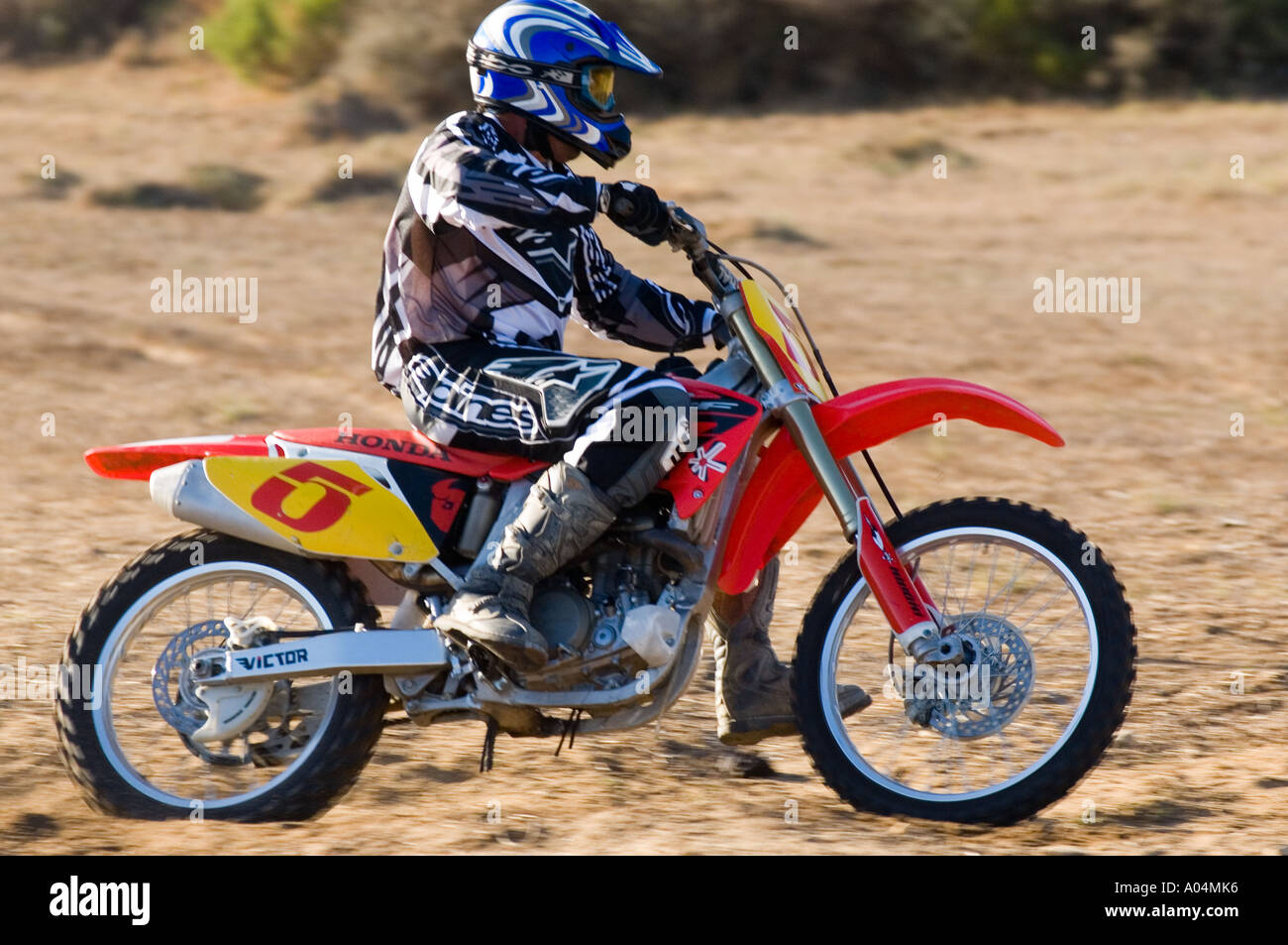 Bike Rider - Off Road Motoring Action Shot Stock Photo - Alamy