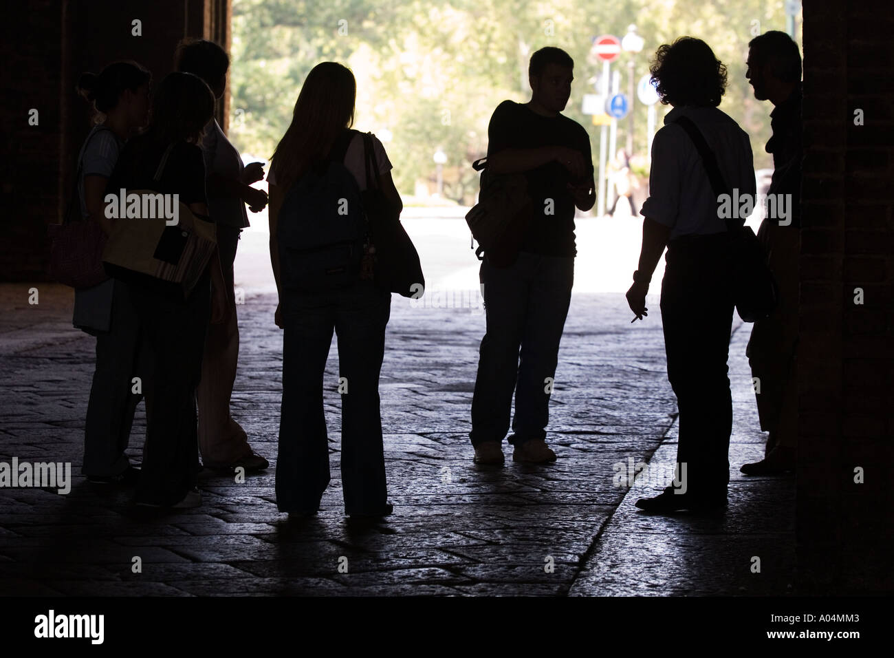 A silhouette of people Stock Photo - Alamy