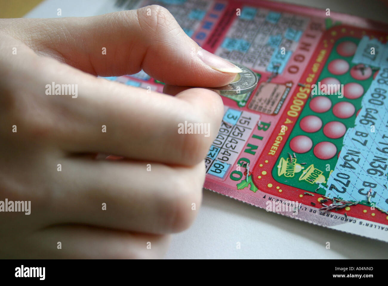 Bingo scratch card hi-res stock photography and images - Alamy