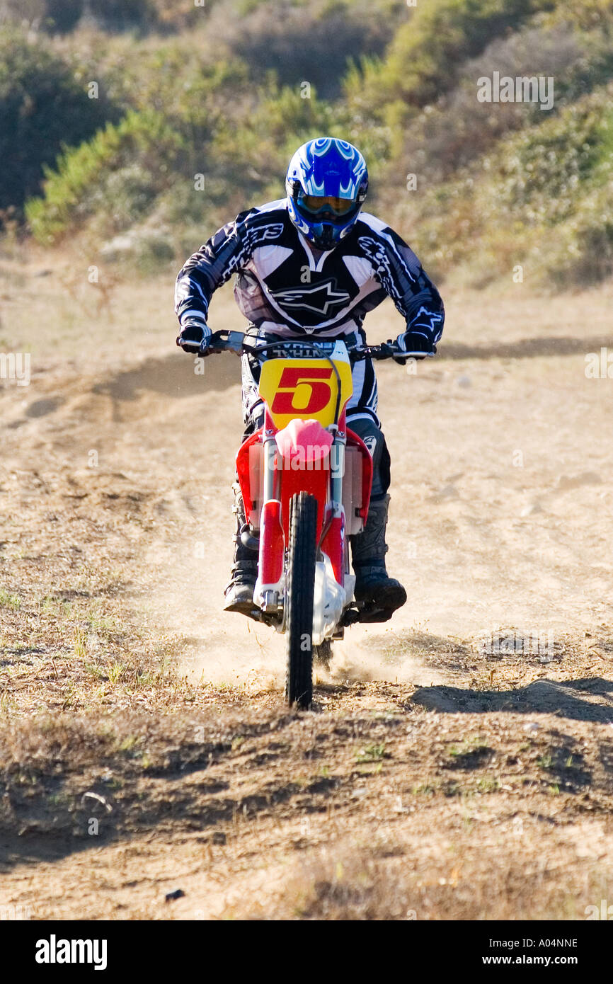 Bike Rider - Off Road Motoring Action Shot Stock Photo - Alamy