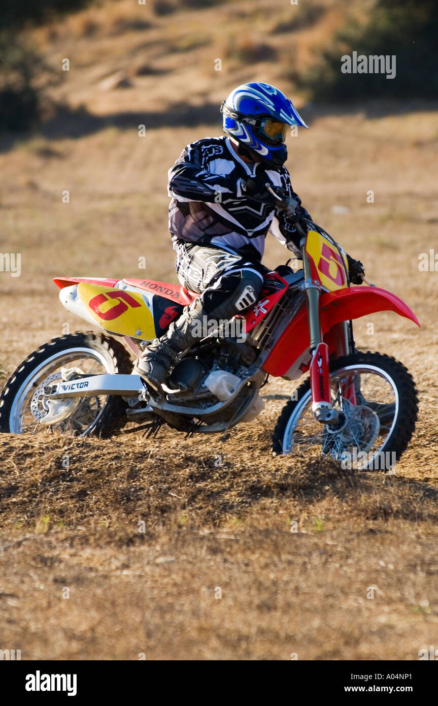 Bike Rider - Off Road Motoring Action Shot Stock Photo - Alamy