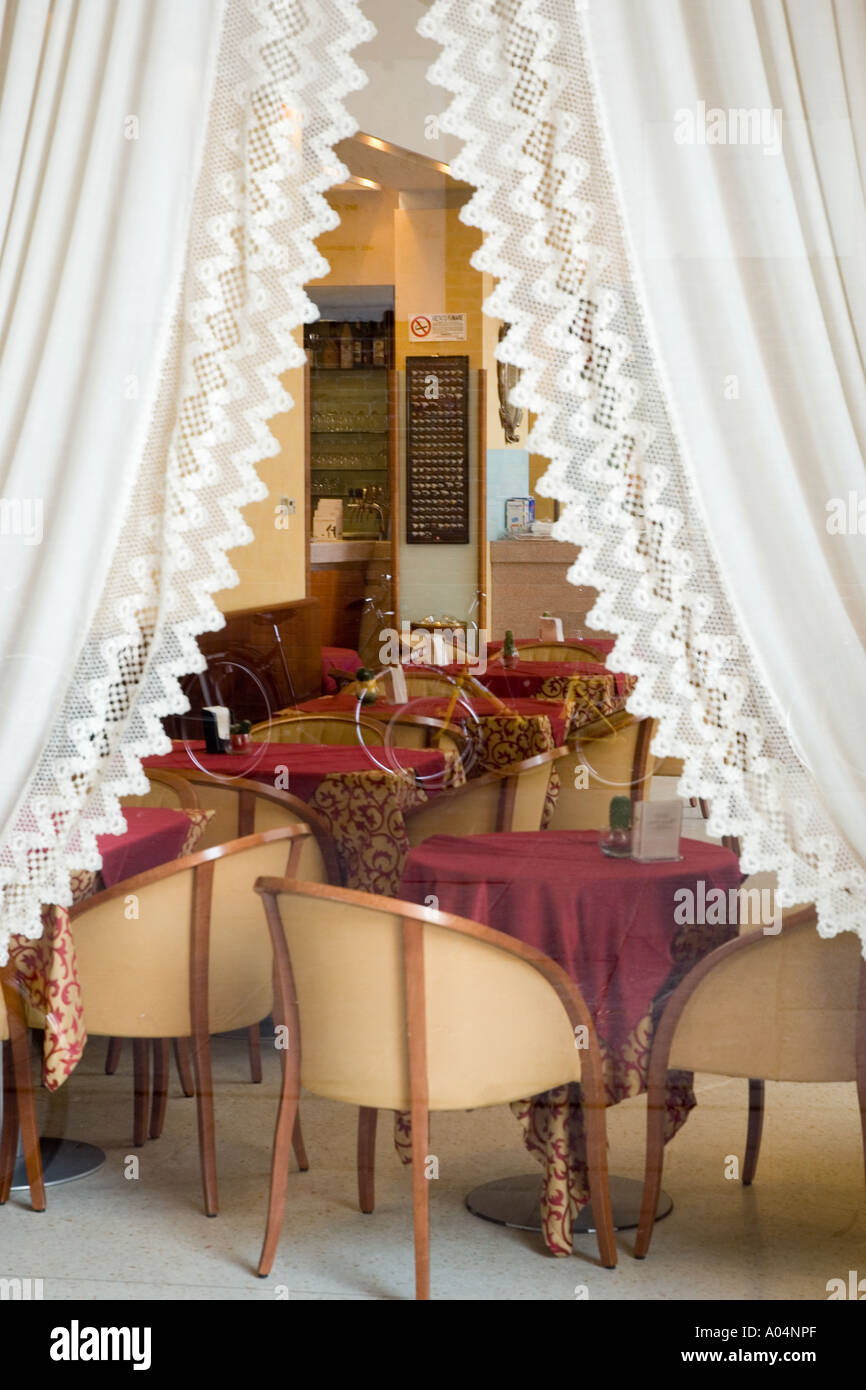 Interior Restaurant Shot - Round Tables and Accompanying Chairs Stock ...
