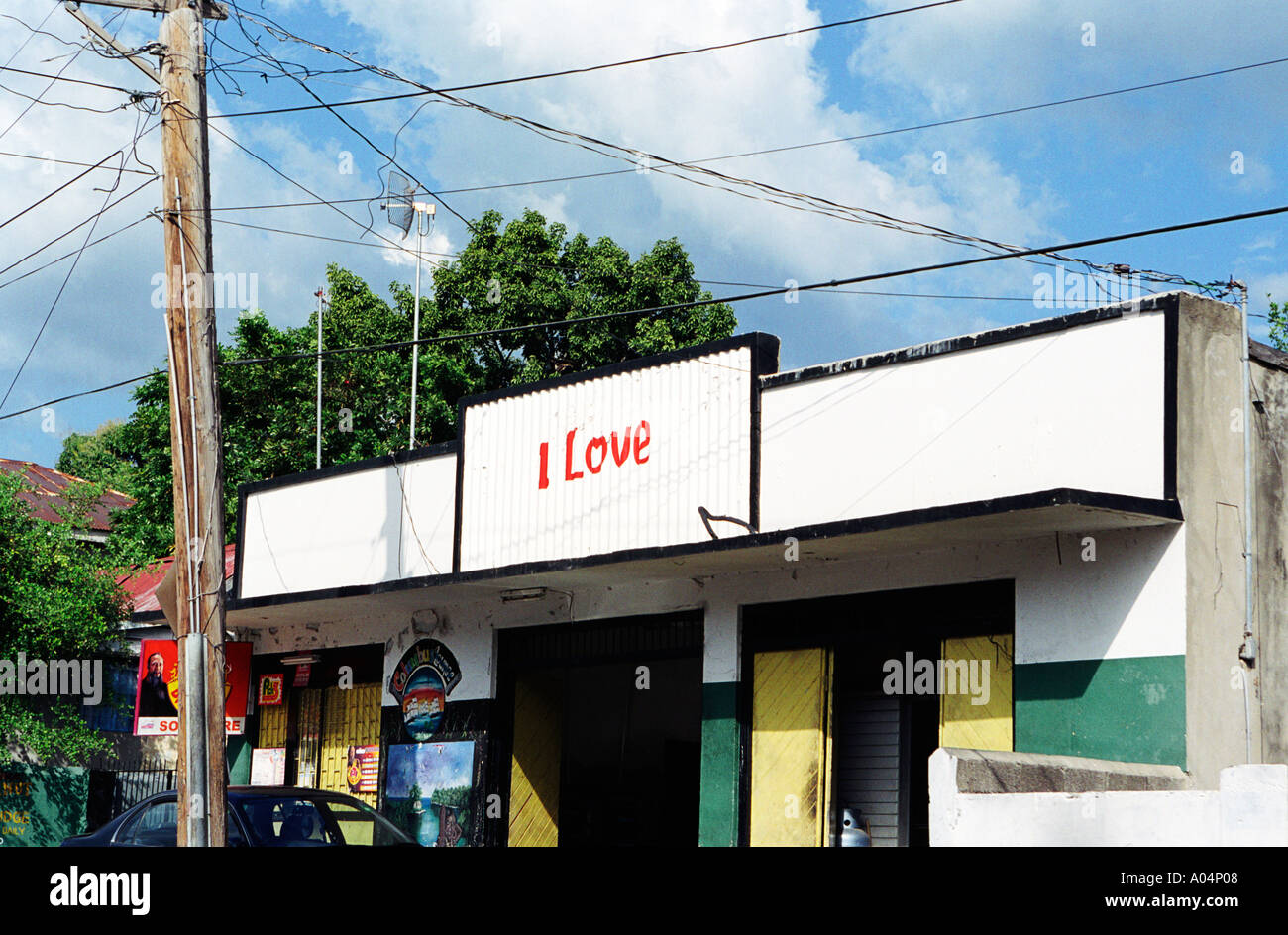 One love sign in Kingston Jamaica Stock Photo - Alamy