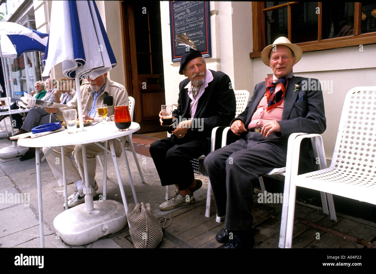 Old men pub hats hi-res stock photography and images - Alamy