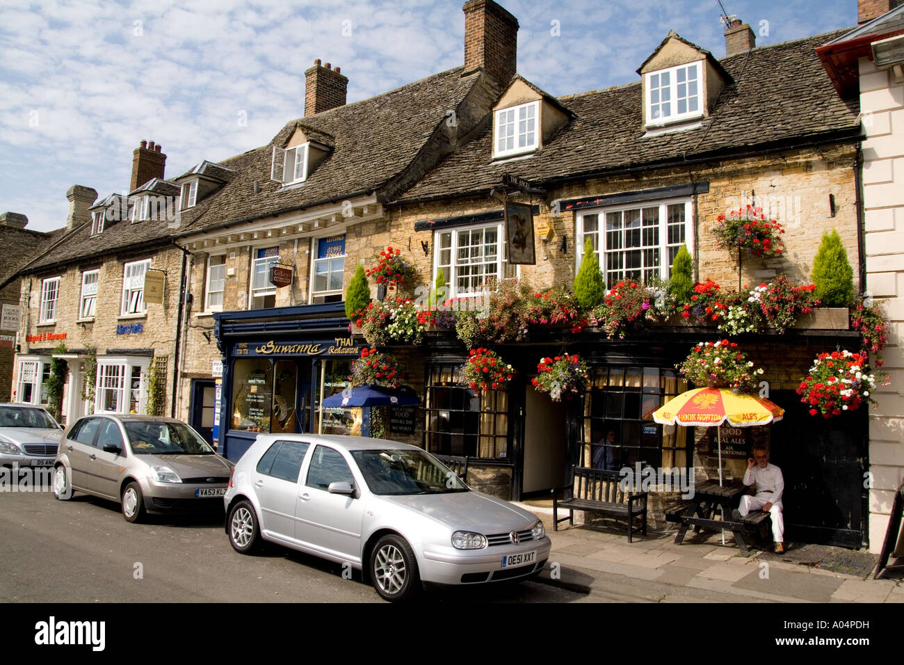 The Angel Pub on Main Street in Witney England Stock Photo - Alamy