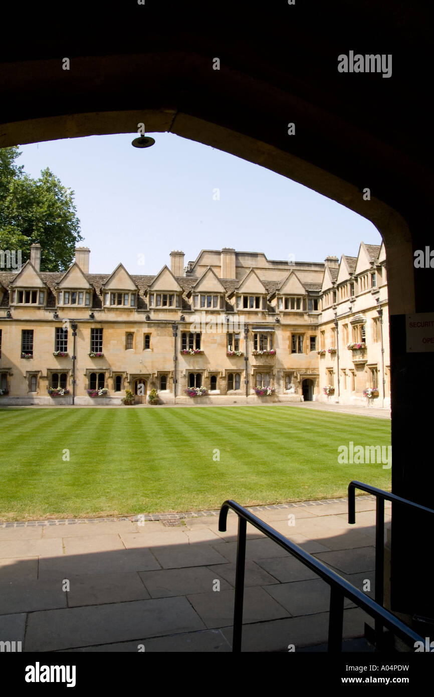 Thru the doorway of classrooms at Oxford University oldest university ...
