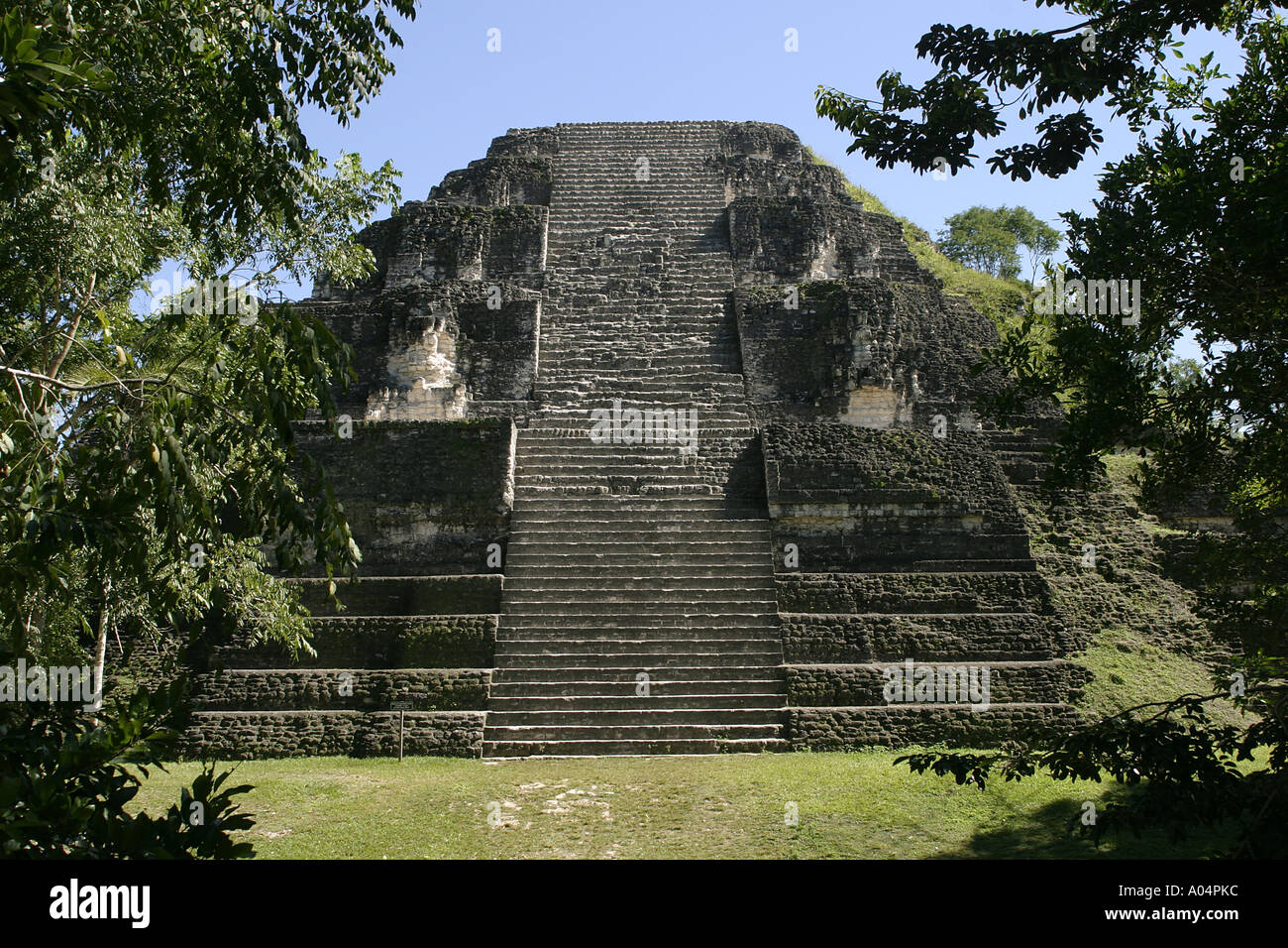 Guatemala. Tikal. Great Pyramid Stock Photo - Alamy