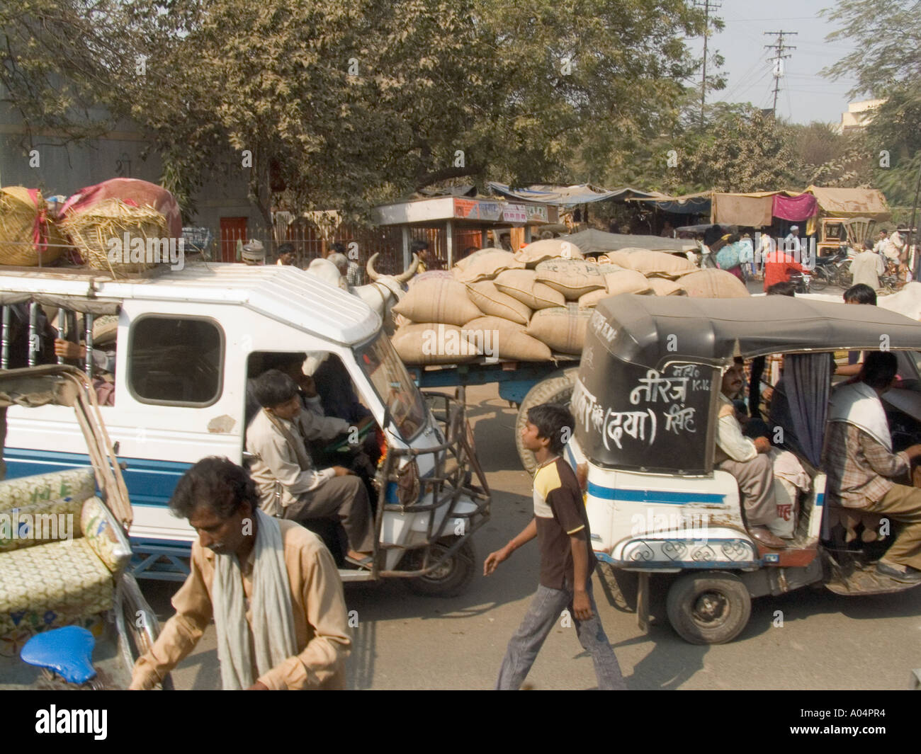 VARANASI UTTAR PRADESH INDIA ASIA November The busy local market with ...