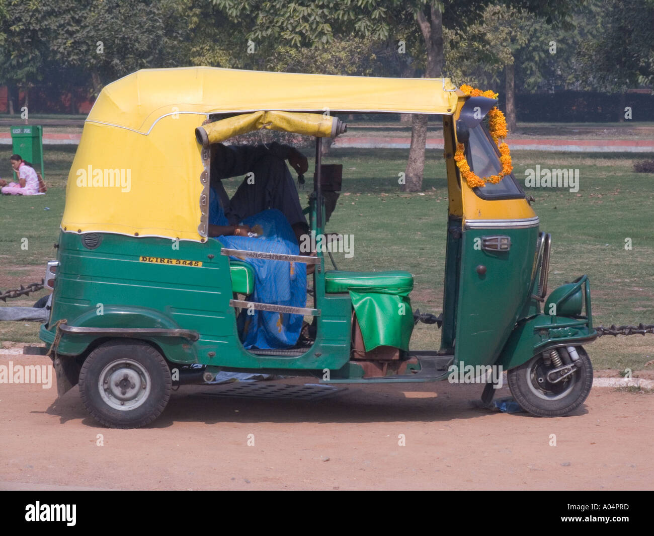 DELHI INDIA November One of the gas powered three wheeled auto ...