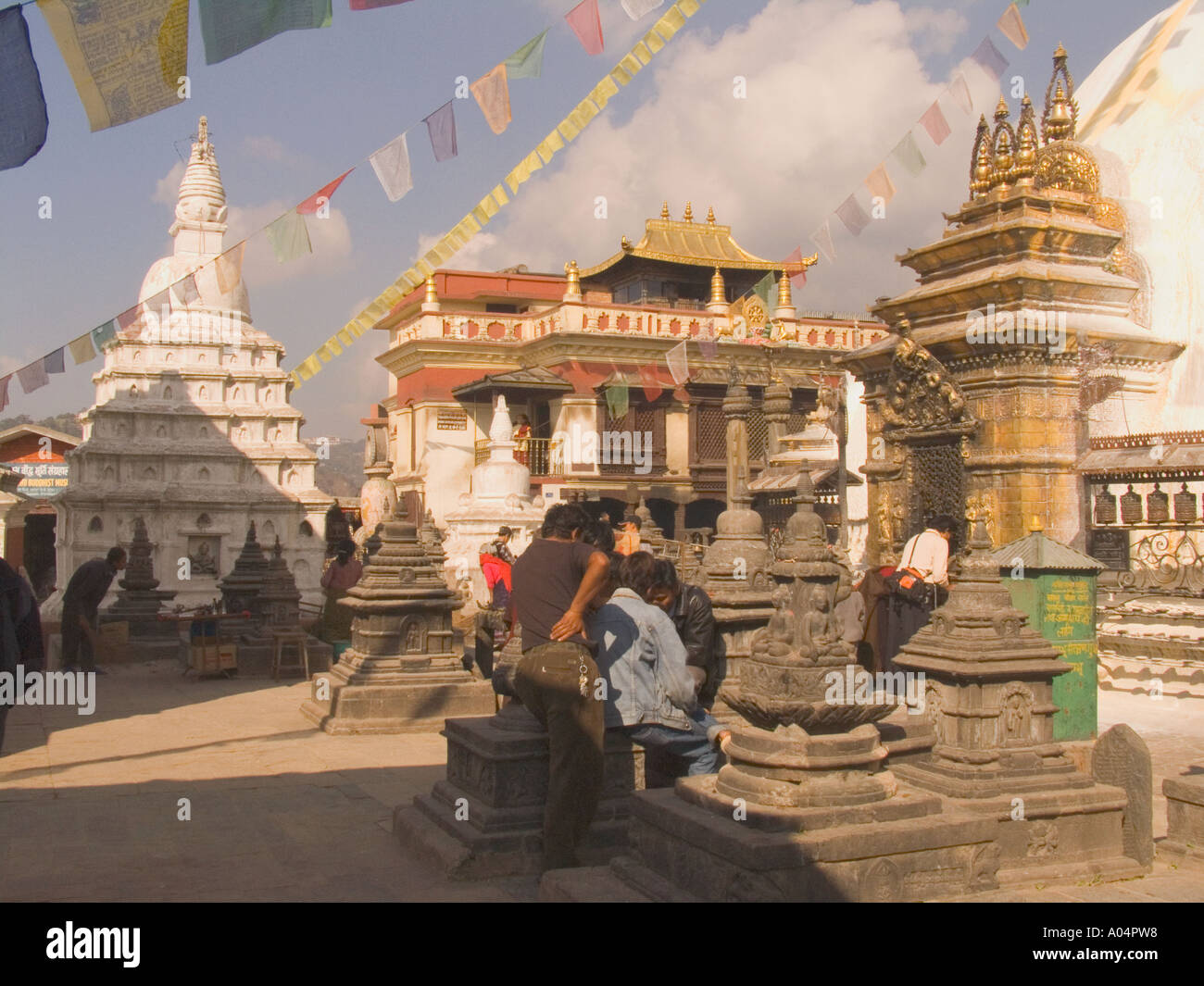 KATHMANDU NEPAL Asia November Some of the commemorative voltives ...
