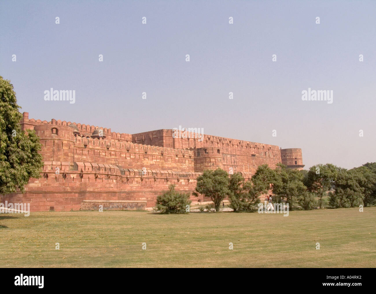 AGRA UTTAR PRADESH INDIA November The Red Fort built by Akbar in 1565 ...
