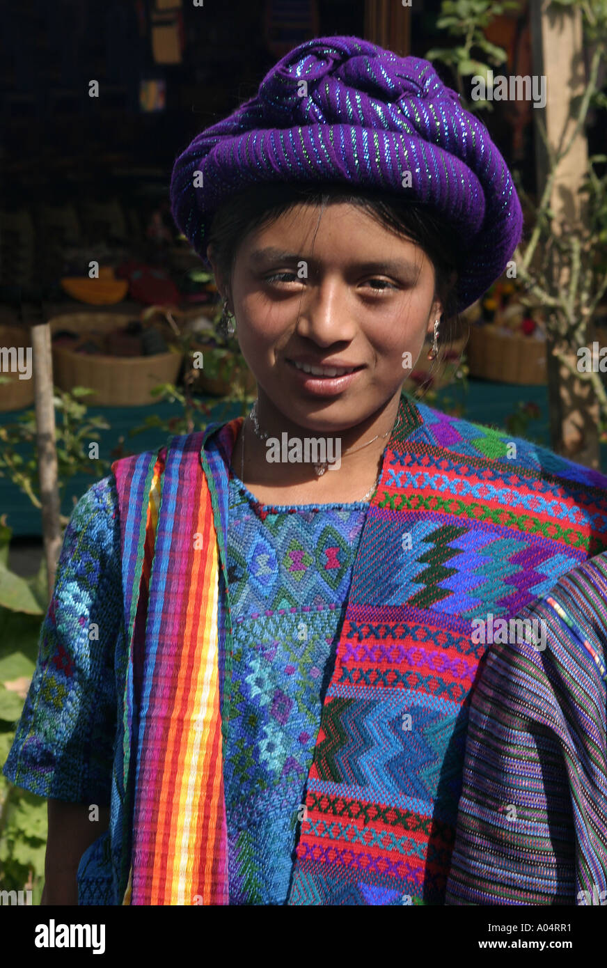 Guatemala. Atitlan. Mayan girl Stock Photo - Alamy