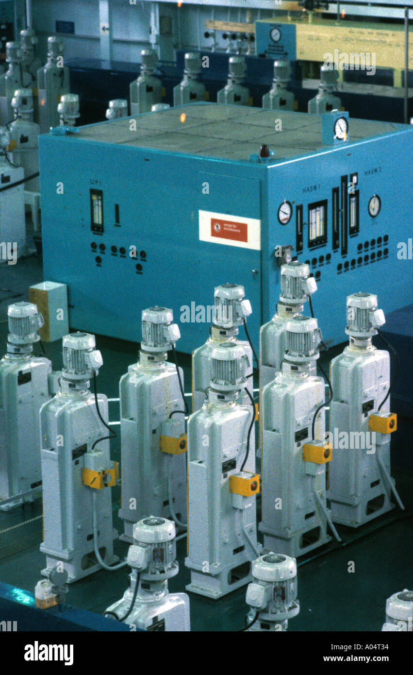 Sellafield Nuclear reprocessing plant, Cumbria England showing the ...