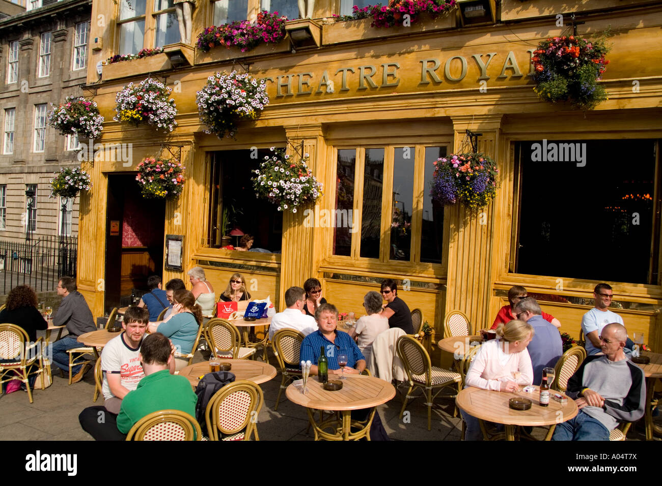 Locals at Cafe in Edinburgh on Antigua Street called Theatre Royal Bar ...