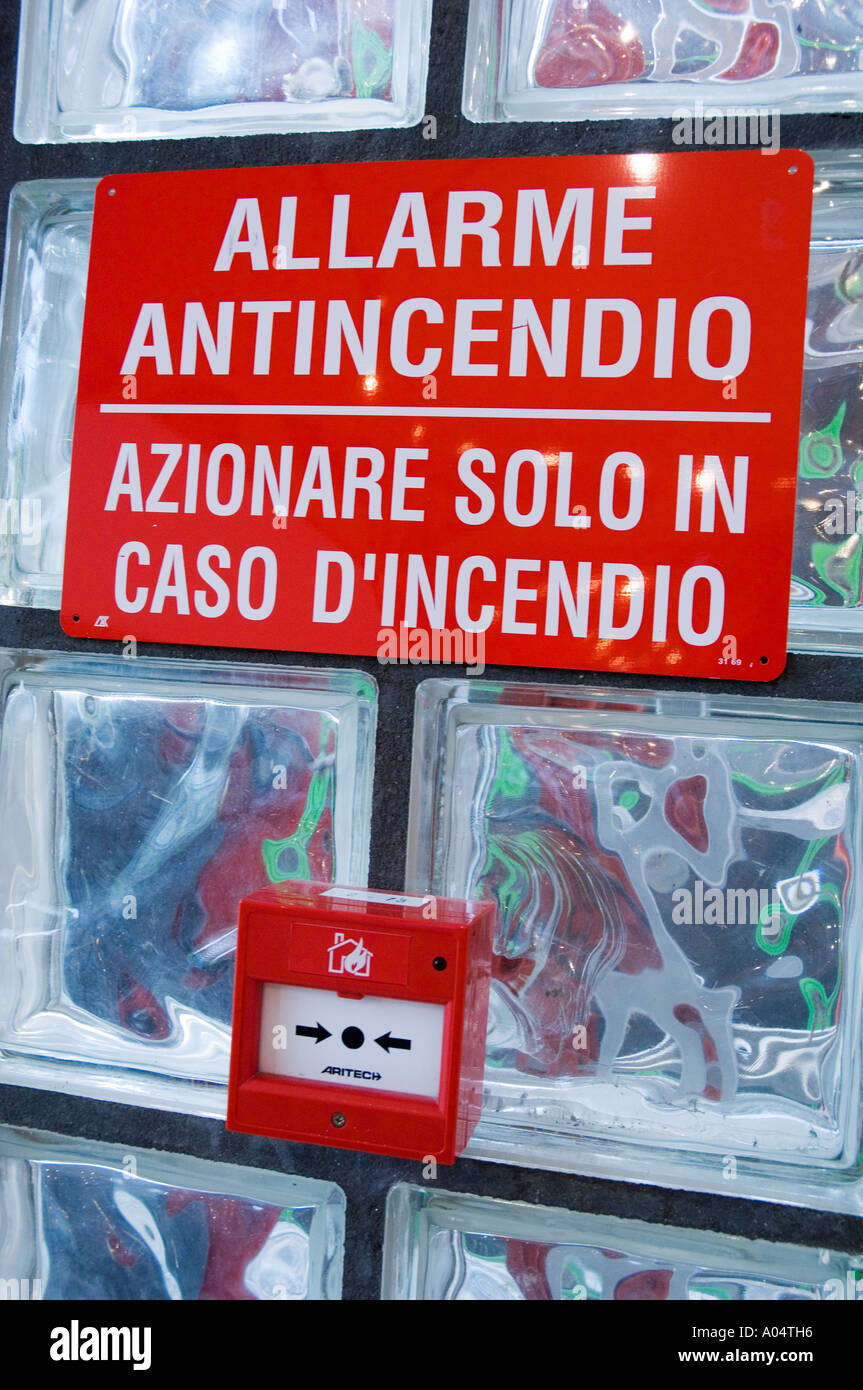 FERRARI CAPITAL OF THE WORLD; A Fire Alarm, Emilia Romagna, Maranello ...
