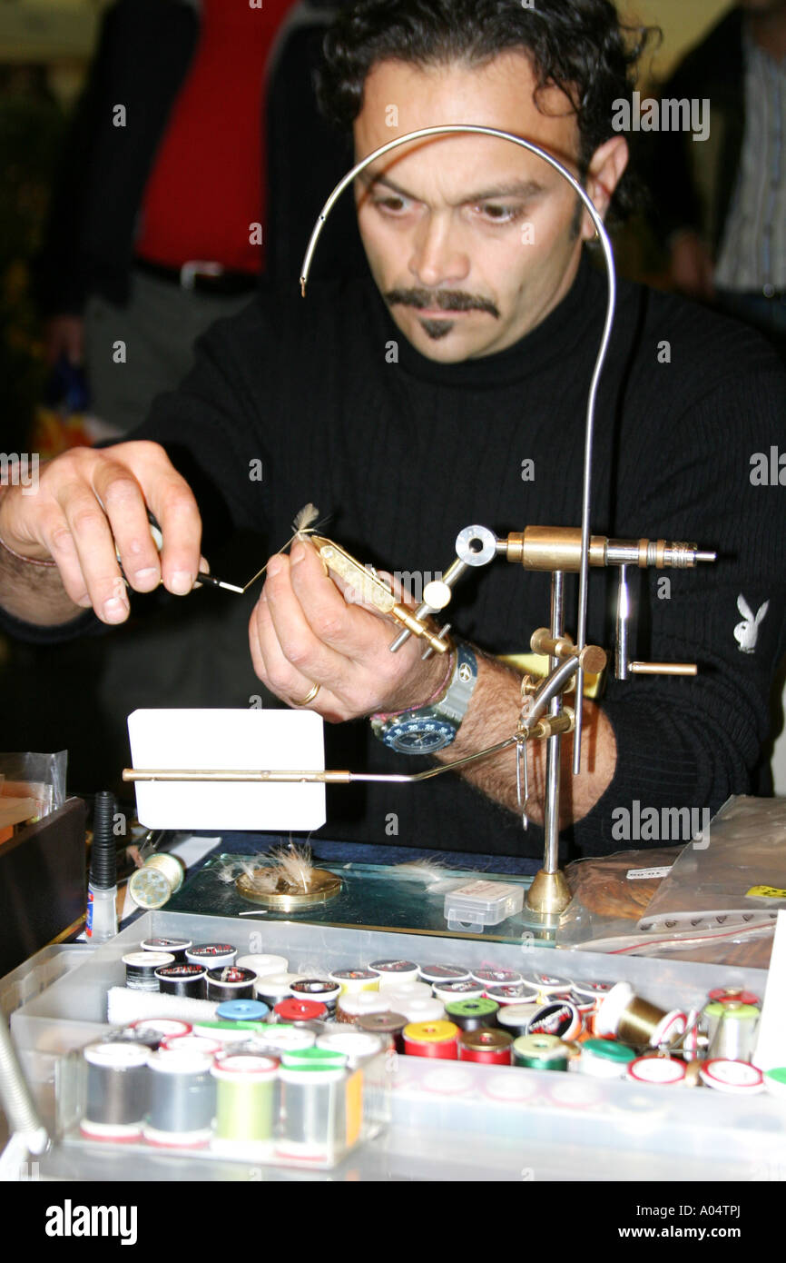 Fly tying technique hi-res stock photography and images - Alamy