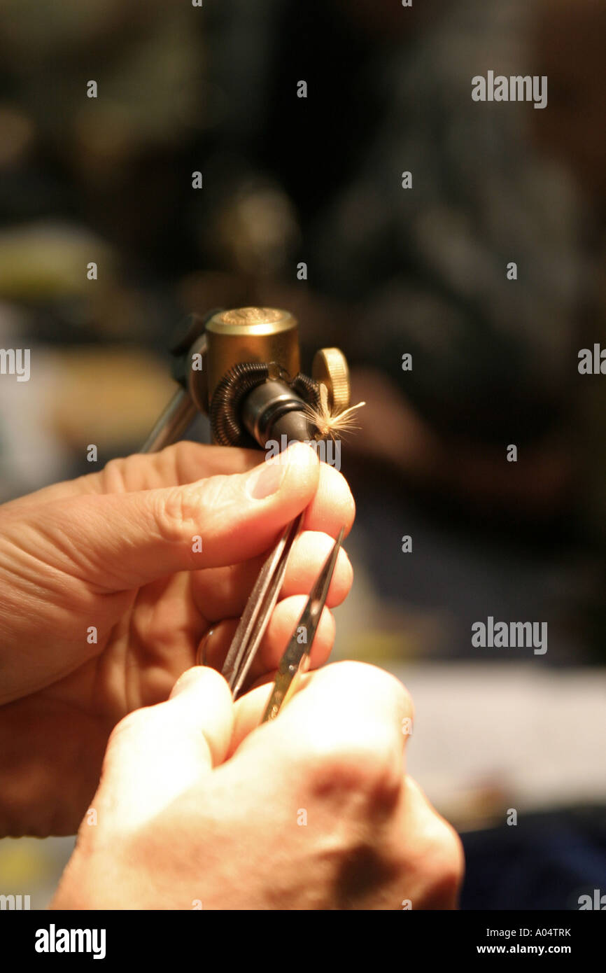 Fly tying technique hi-res stock photography and images - Alamy