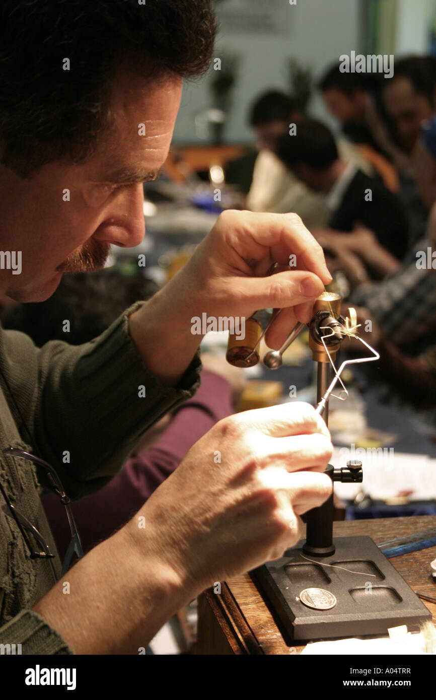 Fly tying technique hi-res stock photography and images - Alamy