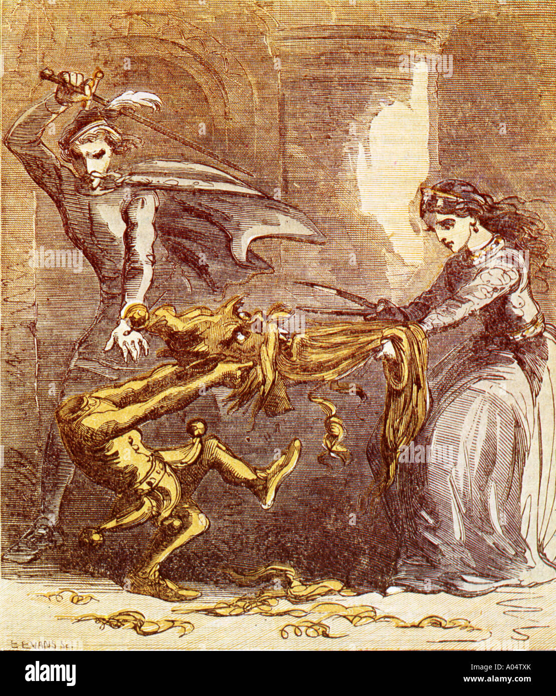 THE YELLOW DWARF meets his end when the Princess cuts his beard with ...