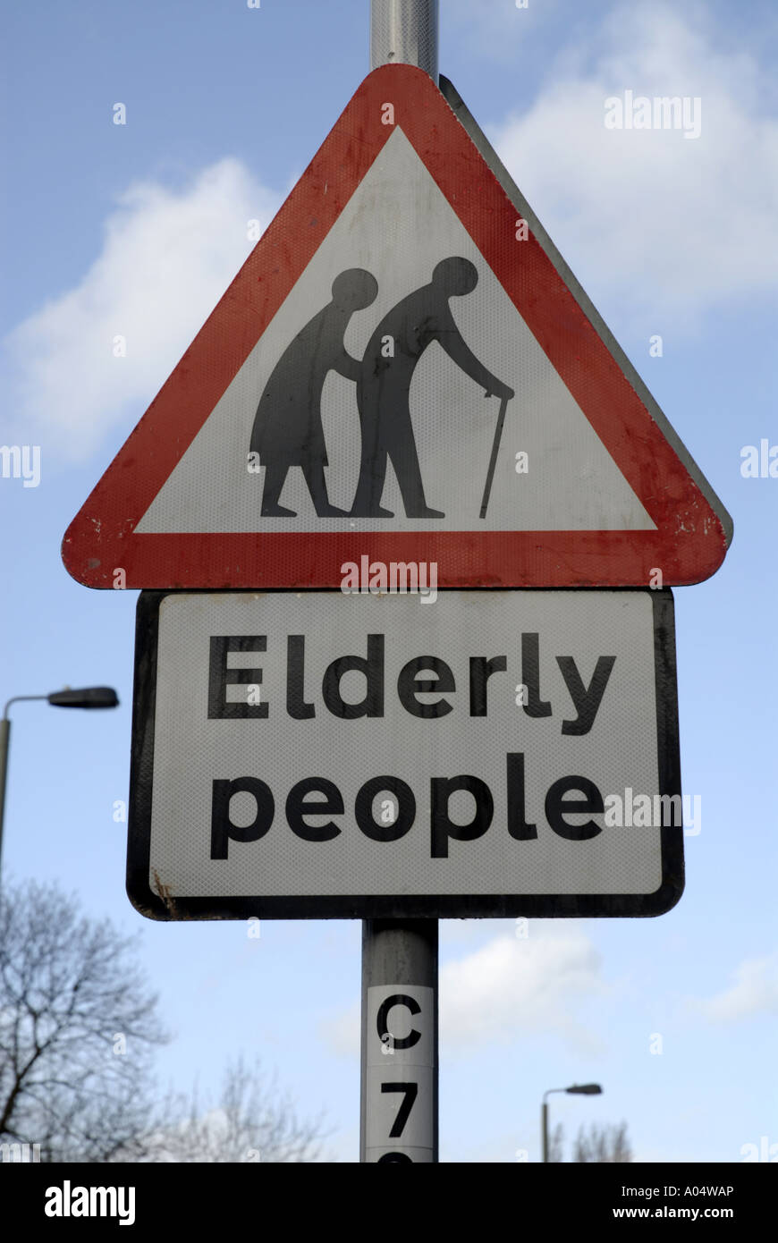 elderly people sign Stock Photo - Alamy