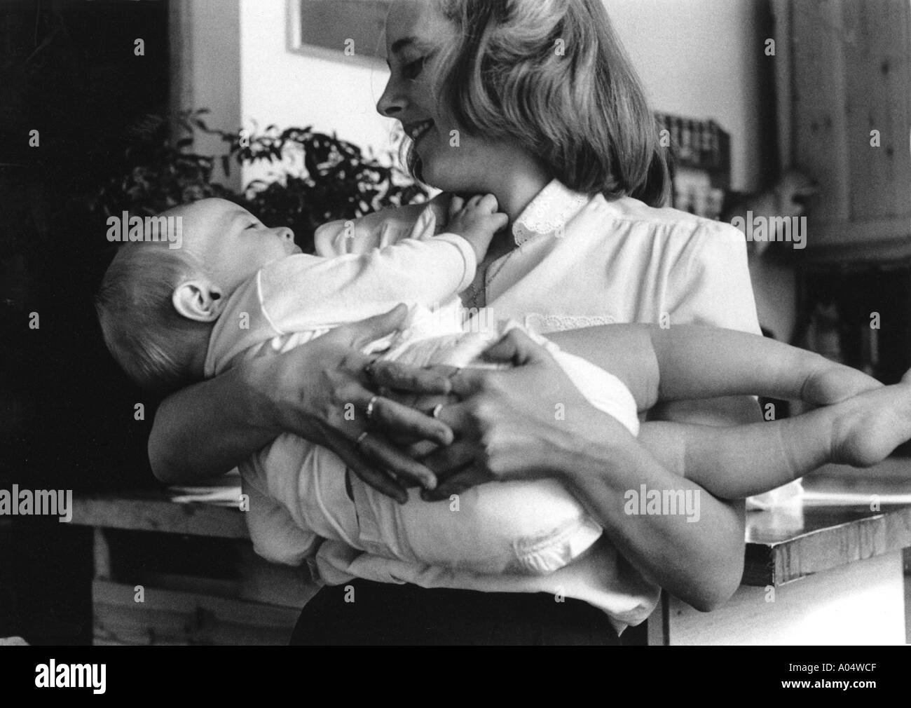 English mother and daughter Black and White Stock Photos & Images - Alamy