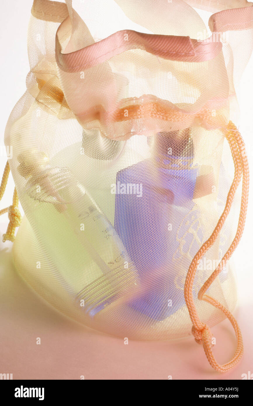 Perfume Bottles in Sachet Stock Photo - Alamy