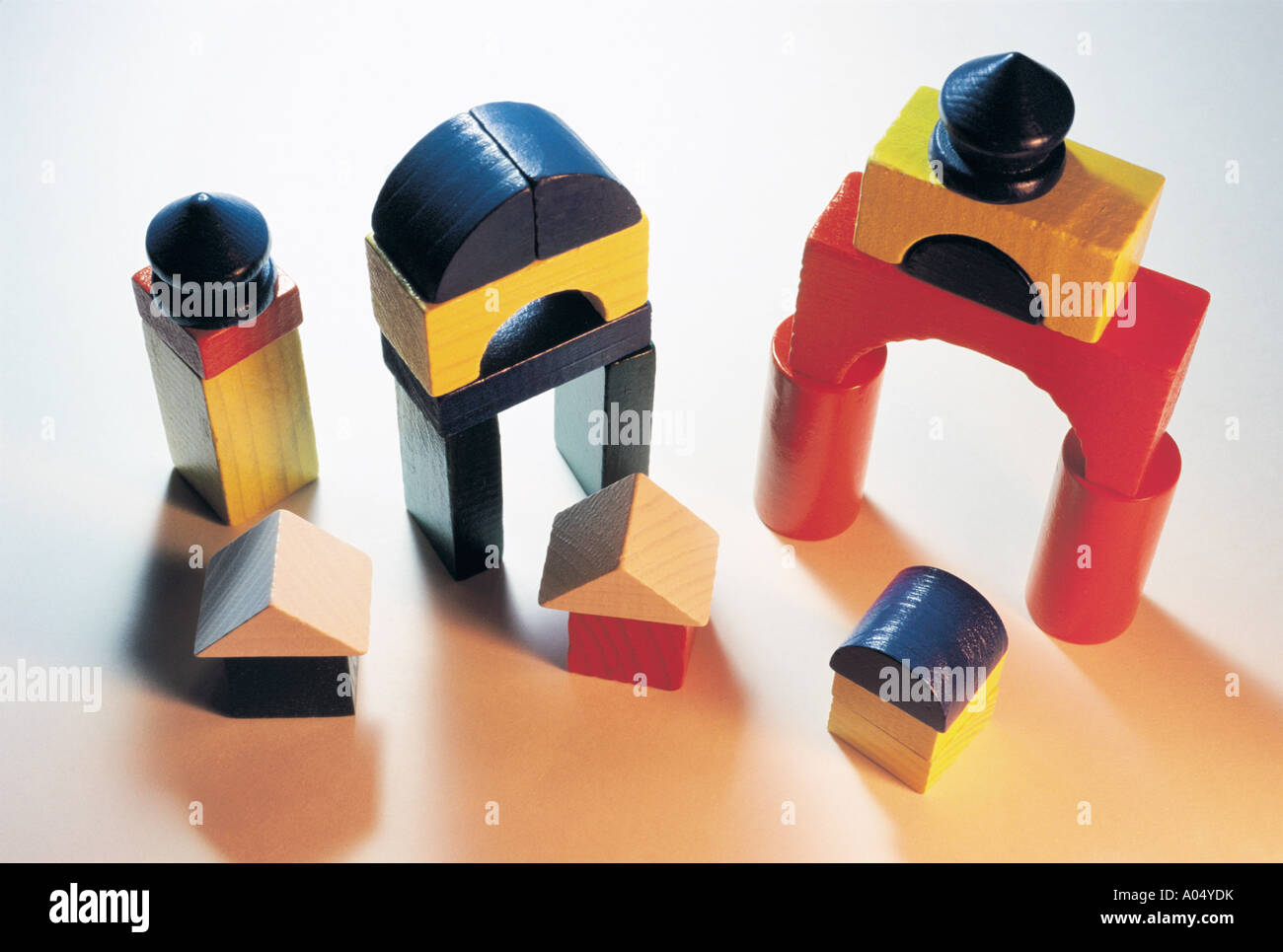 Wooden Construction Set Stock Photo - Alamy