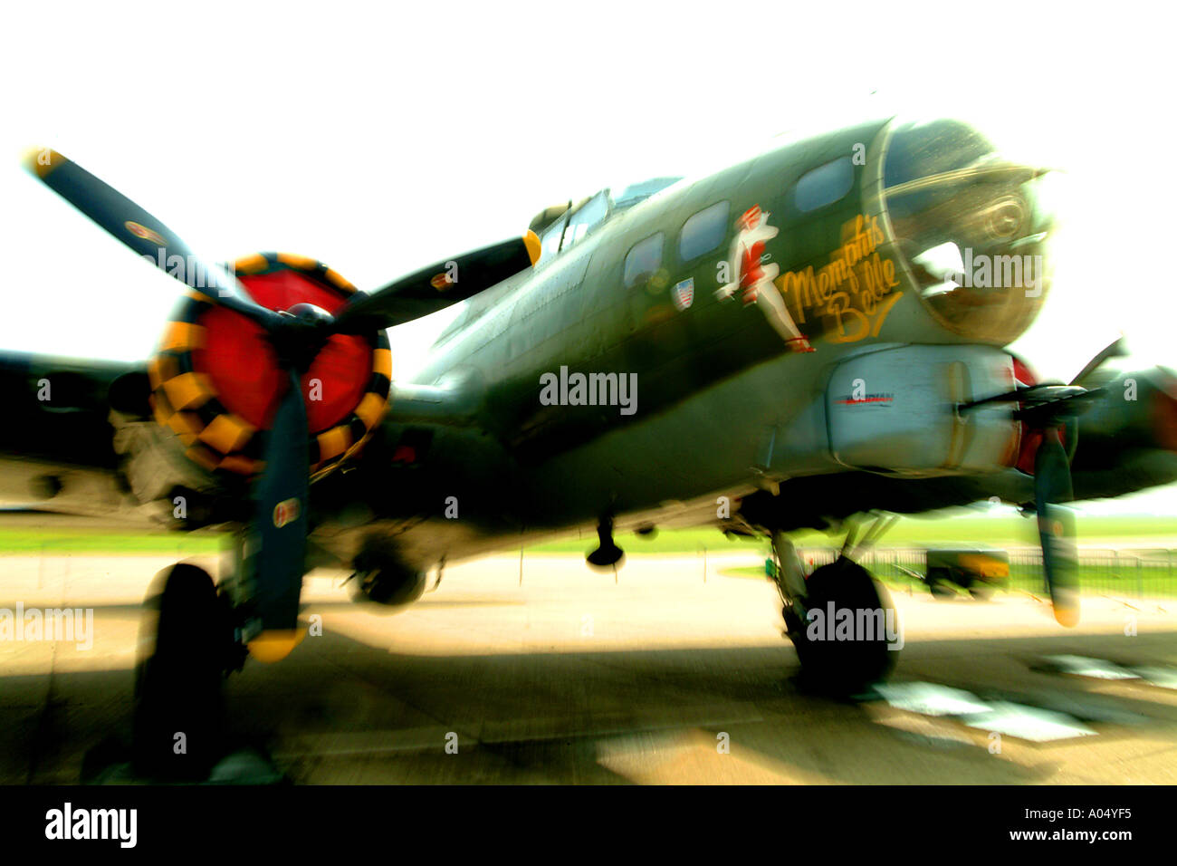 The Memphis Belle World War II War Plane at Duxford Airfield ...
