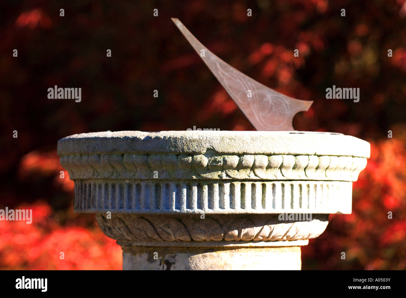 Sundial Wakehurst England Stock Photo - Alamy