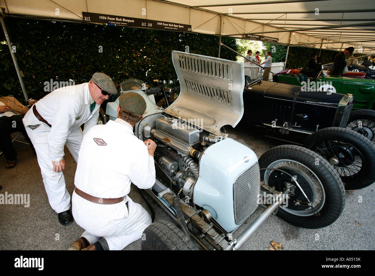 Vintage motor car engine Stock Photo - Alamy