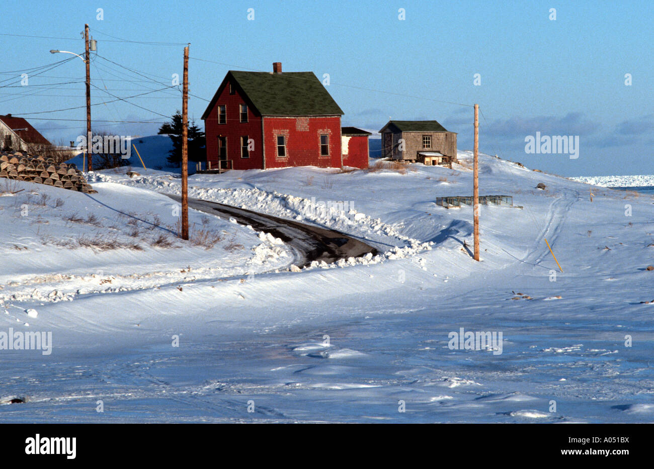 red house, Nova Scotia, Canada Stock Photo - Alamy