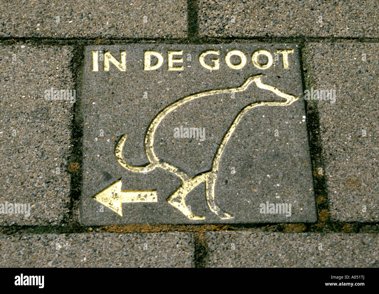 sign on pavement, Amsterdam, Holland Stock Photo - Alamy