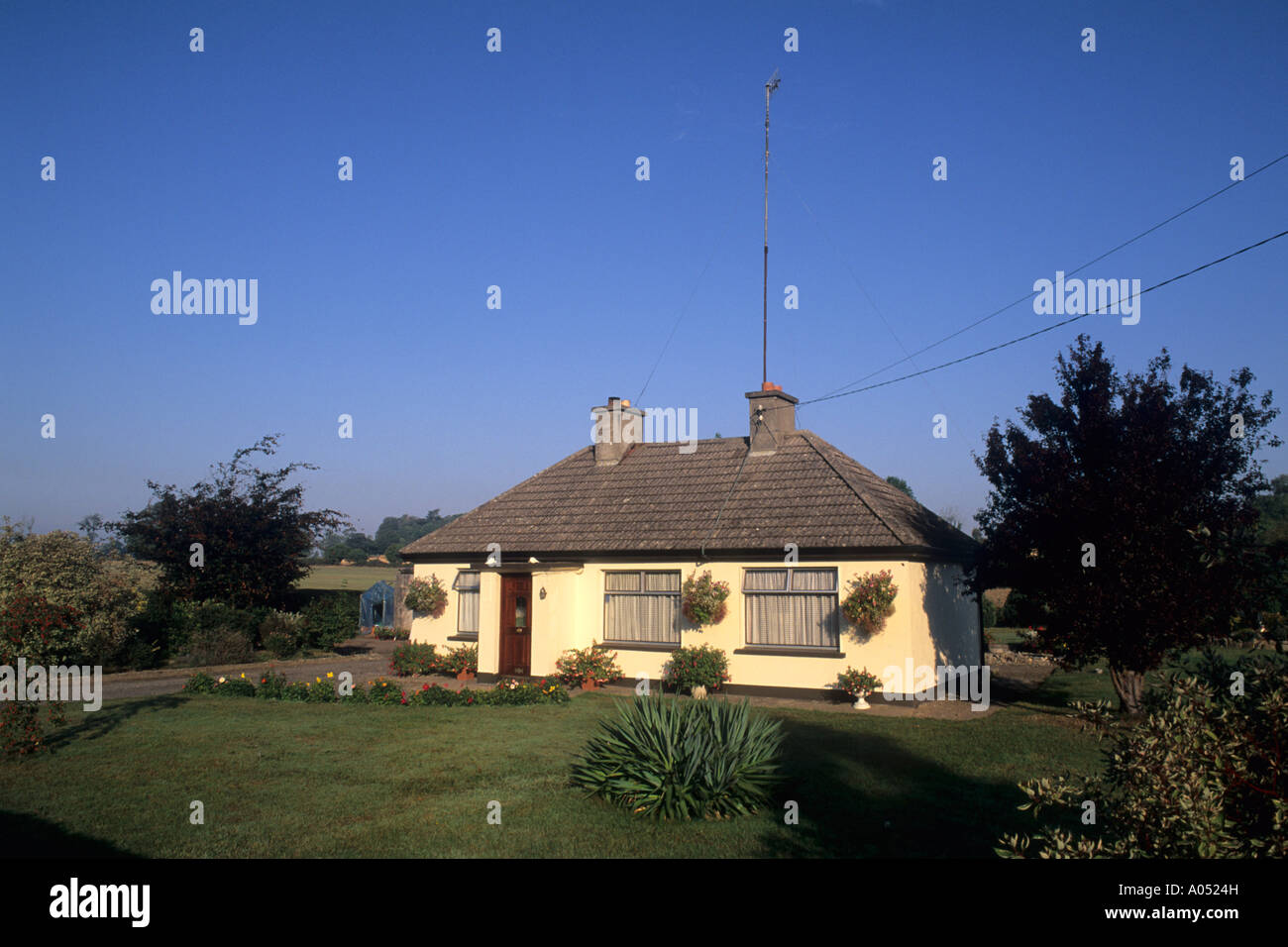 Life in Ireland typical house neary Dublin Ireland Stock Photo - Alamy