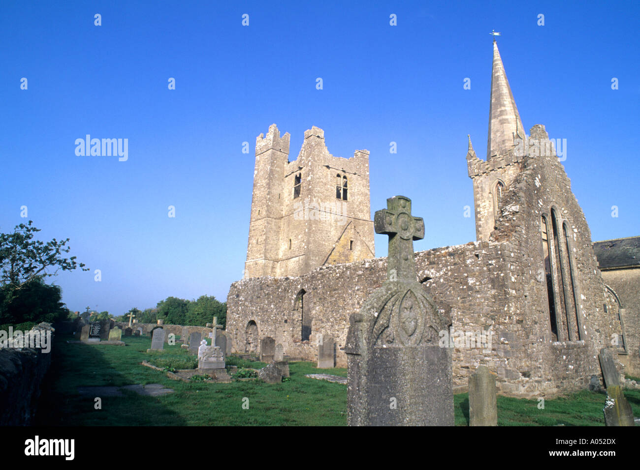 Beautiful old ruins of famous St Marys Abbey Duleek Ireland one of the ...