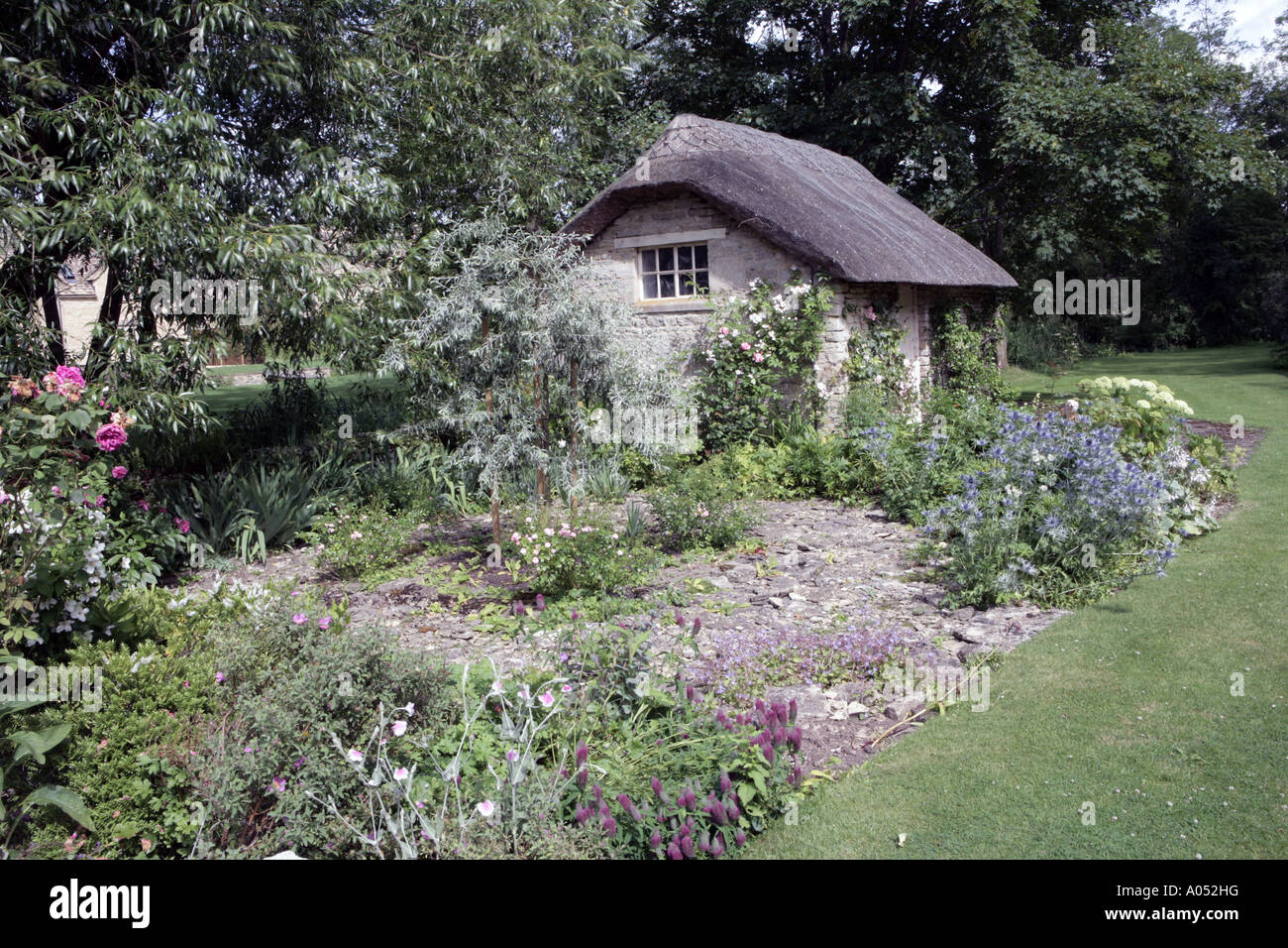 A pretty thatched garden shed once a Farm worker cottage in a quiet ...