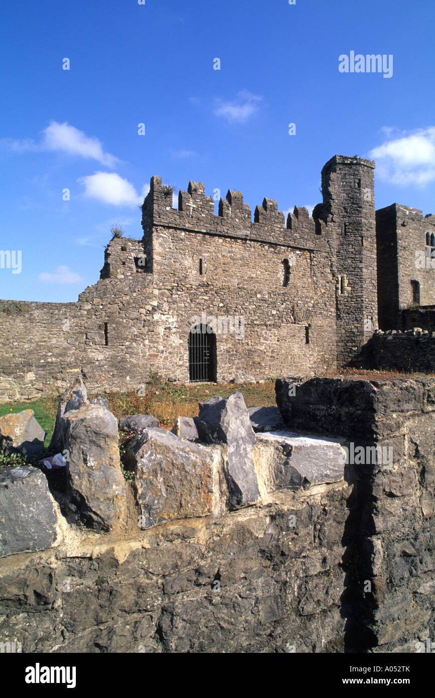 Old Swords castle built in 1060 in Swords Ireland Stock Photo - Alamy