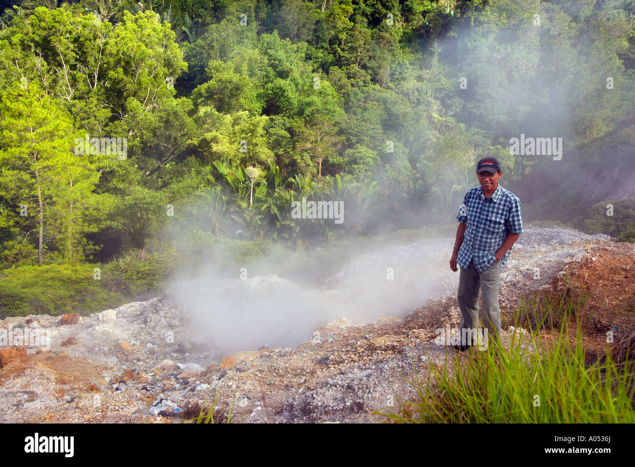 Sulphur Spring, Sulawesi, Indonesia Stock Photo - Alamy