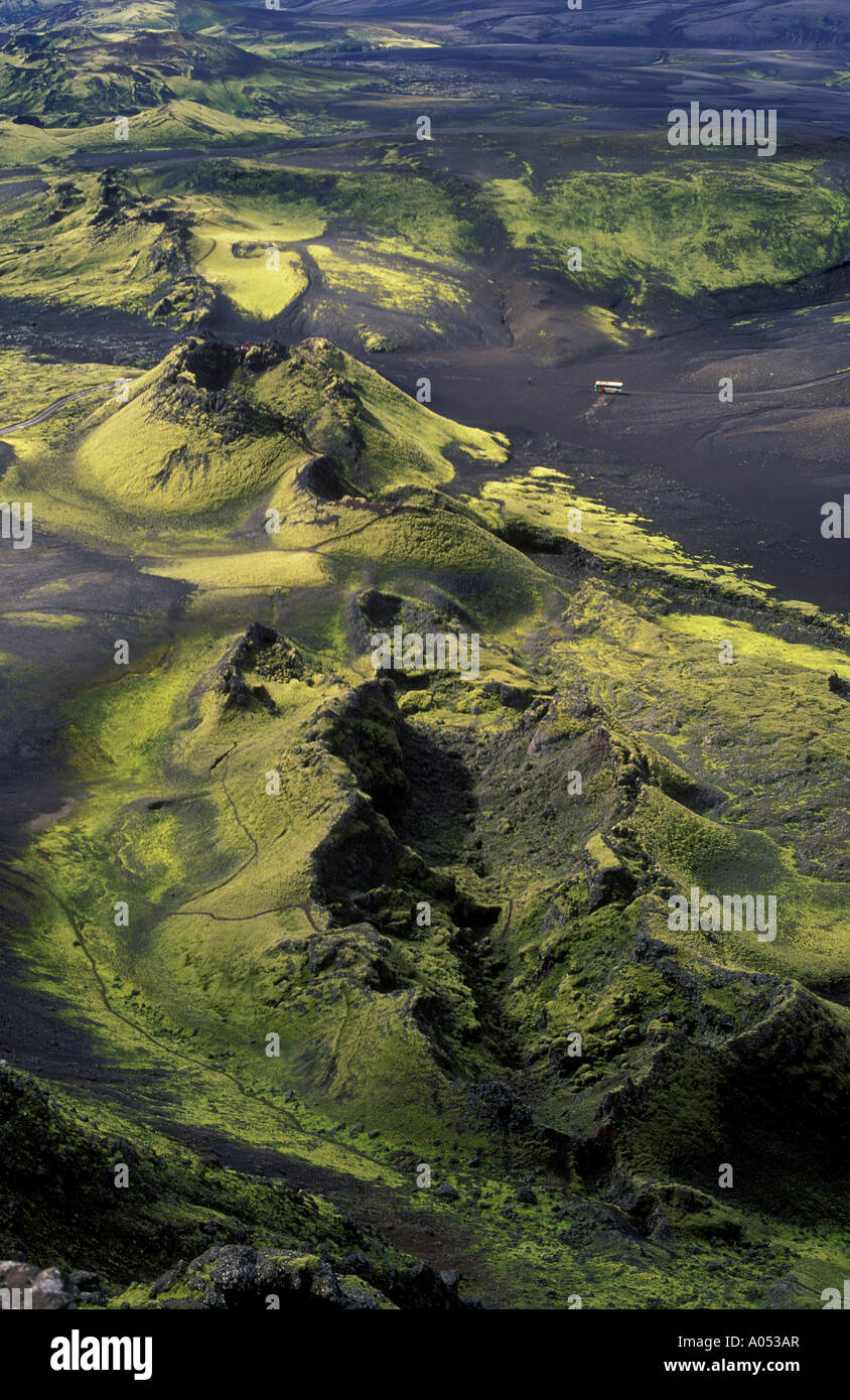 Laki Volcanic cones after 1783 eruption, Iceland Stock Photo - Alamy