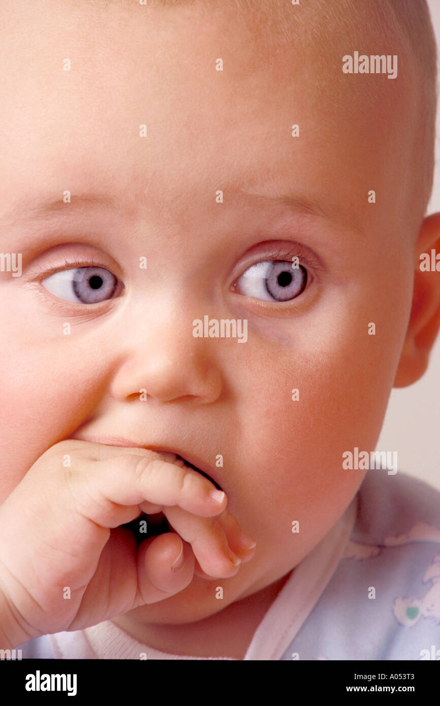baby person with worried expression on face Stock Photo - Alamy