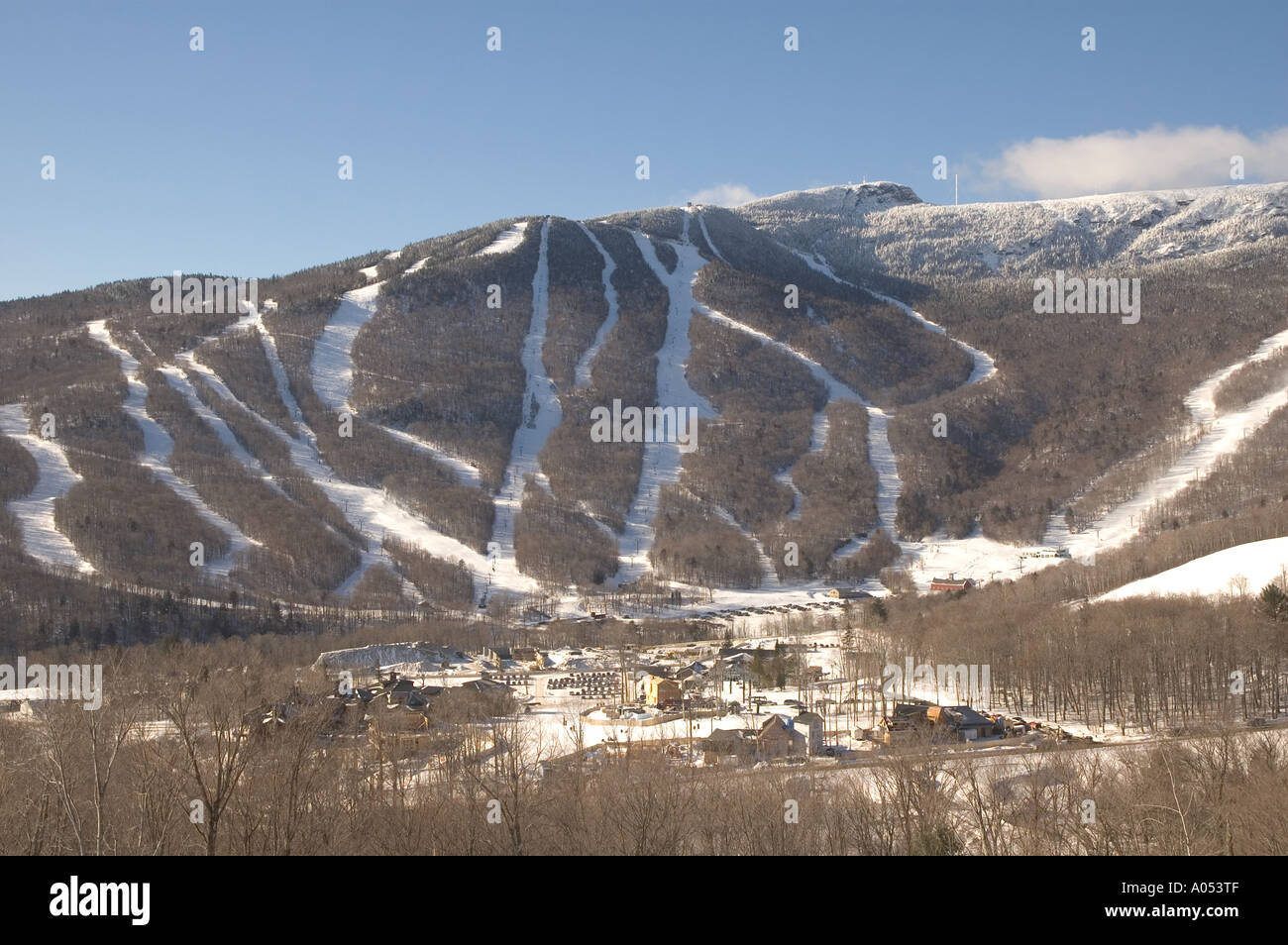 Mt. Mansfield at Stowe ski area Stock Photo - Alamy