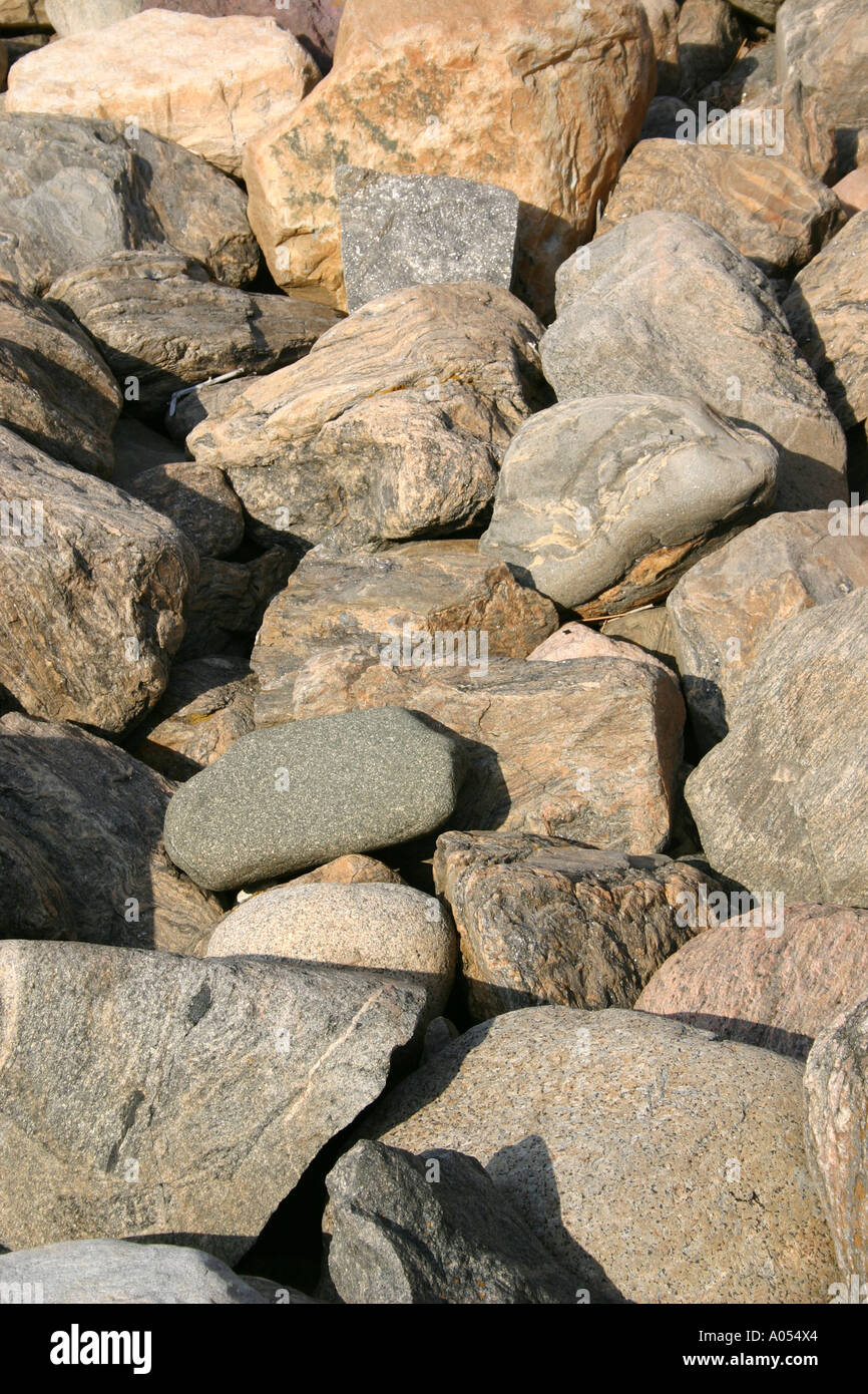 No order what so ever where stones and rocks lie together Stock Photo ...