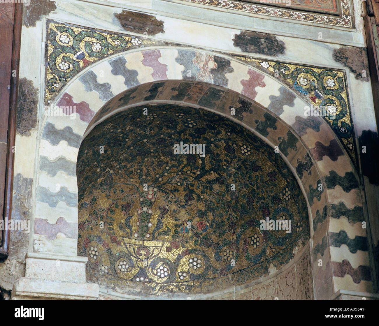 mihrab of madrasa, Complex of Qalawun, Cairo, Egypt Stock Photo - Alamy