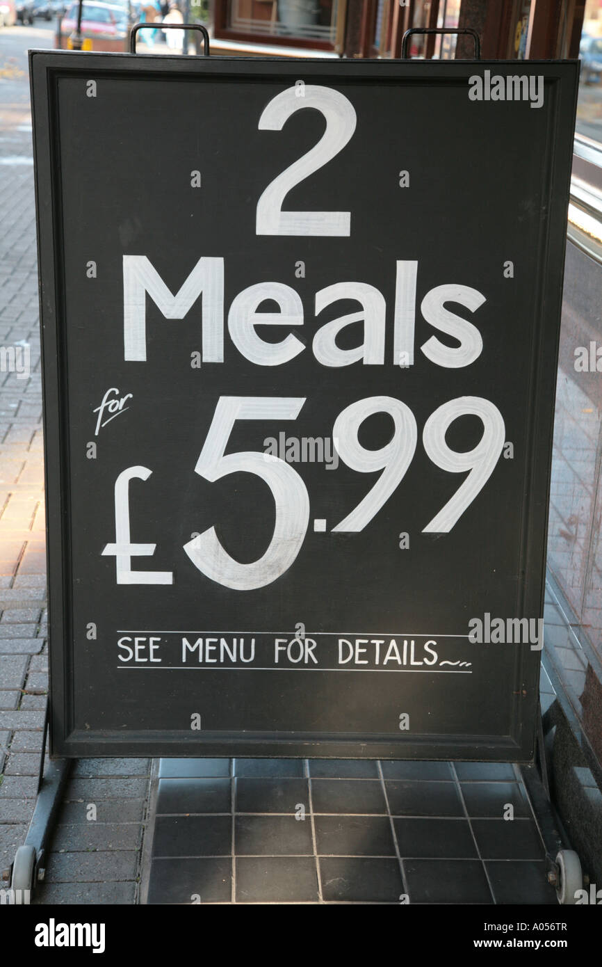 Special pub menu meal hi-res stock photography and images - Alamy