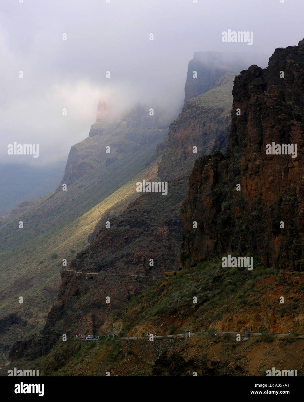 View from Mirador de Fataga Gran Canaria Stock Photo - Alamy