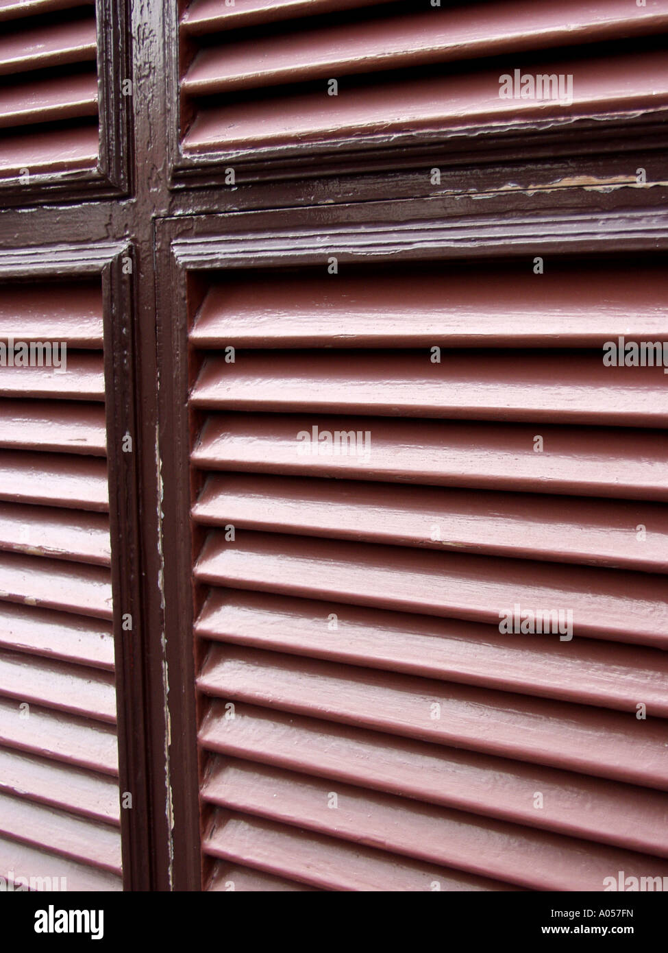 Brown wooden window Shutter Stock Photo - Alamy