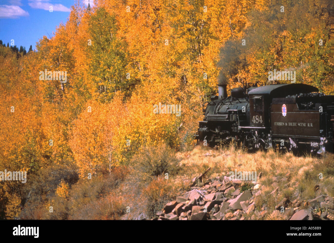 P-12 FALL STEAM TRAIN Stock Photo - Alamy