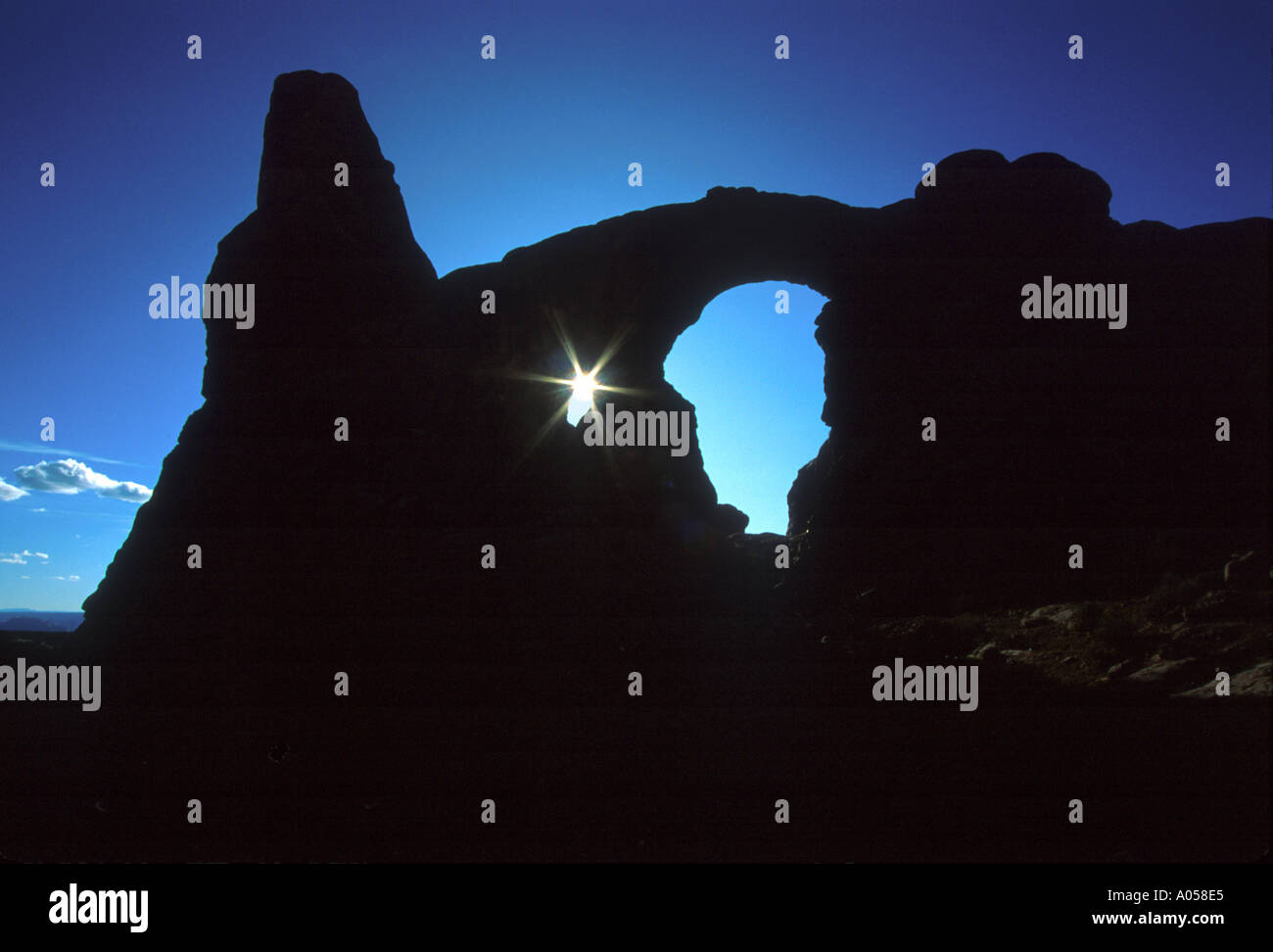 PAC-87 TURRET ARCH AND SUN STAR Stock Photo - Alamy