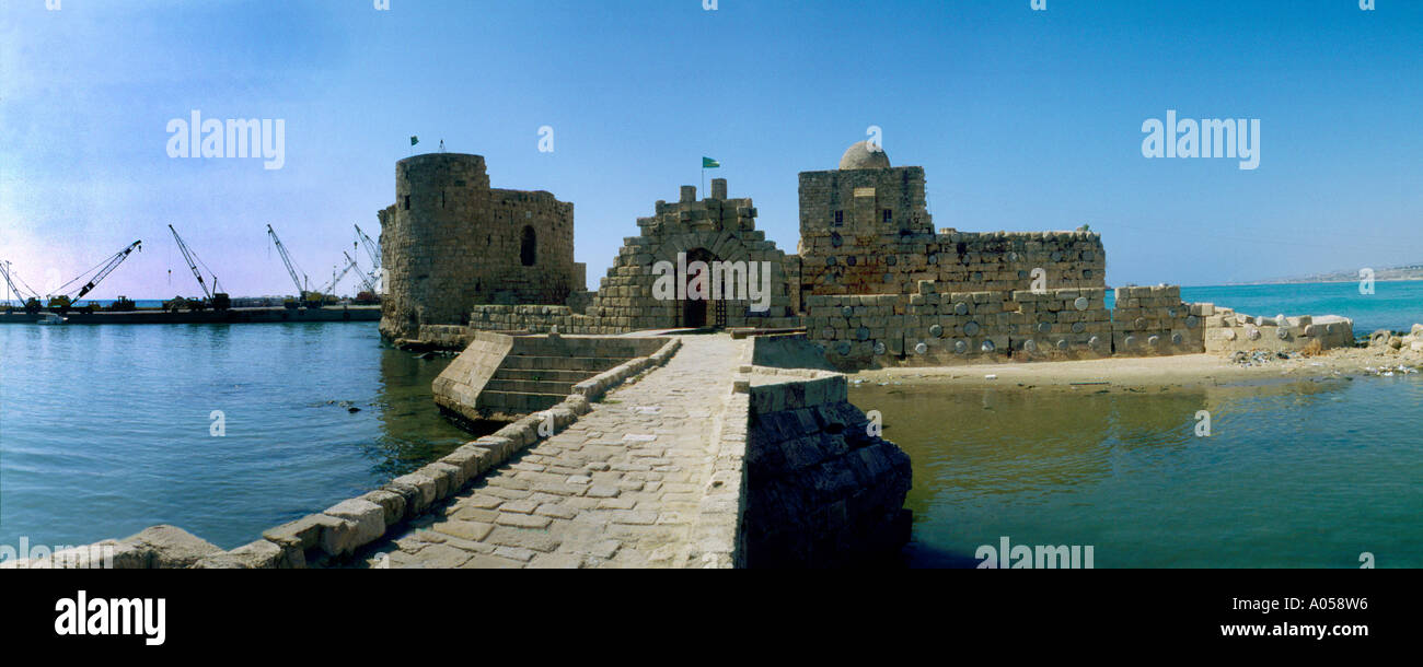Sidon Lebanon Castle Of St Louis Crusader Castle Gatehouse Port Cullis ...