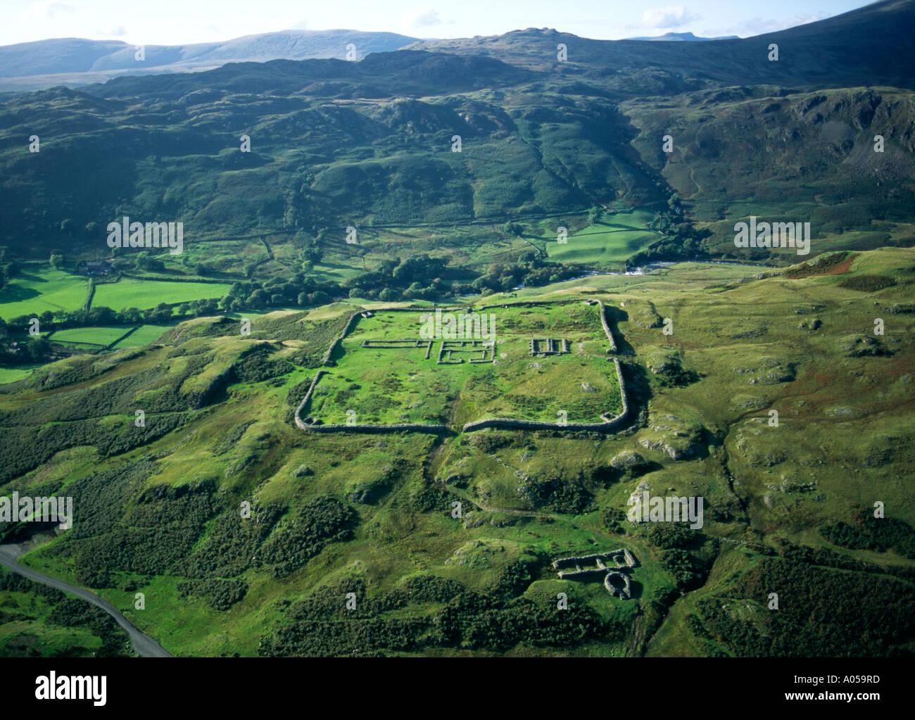 Hardknott pass roman fort in hi-res stock photography and images - Alamy